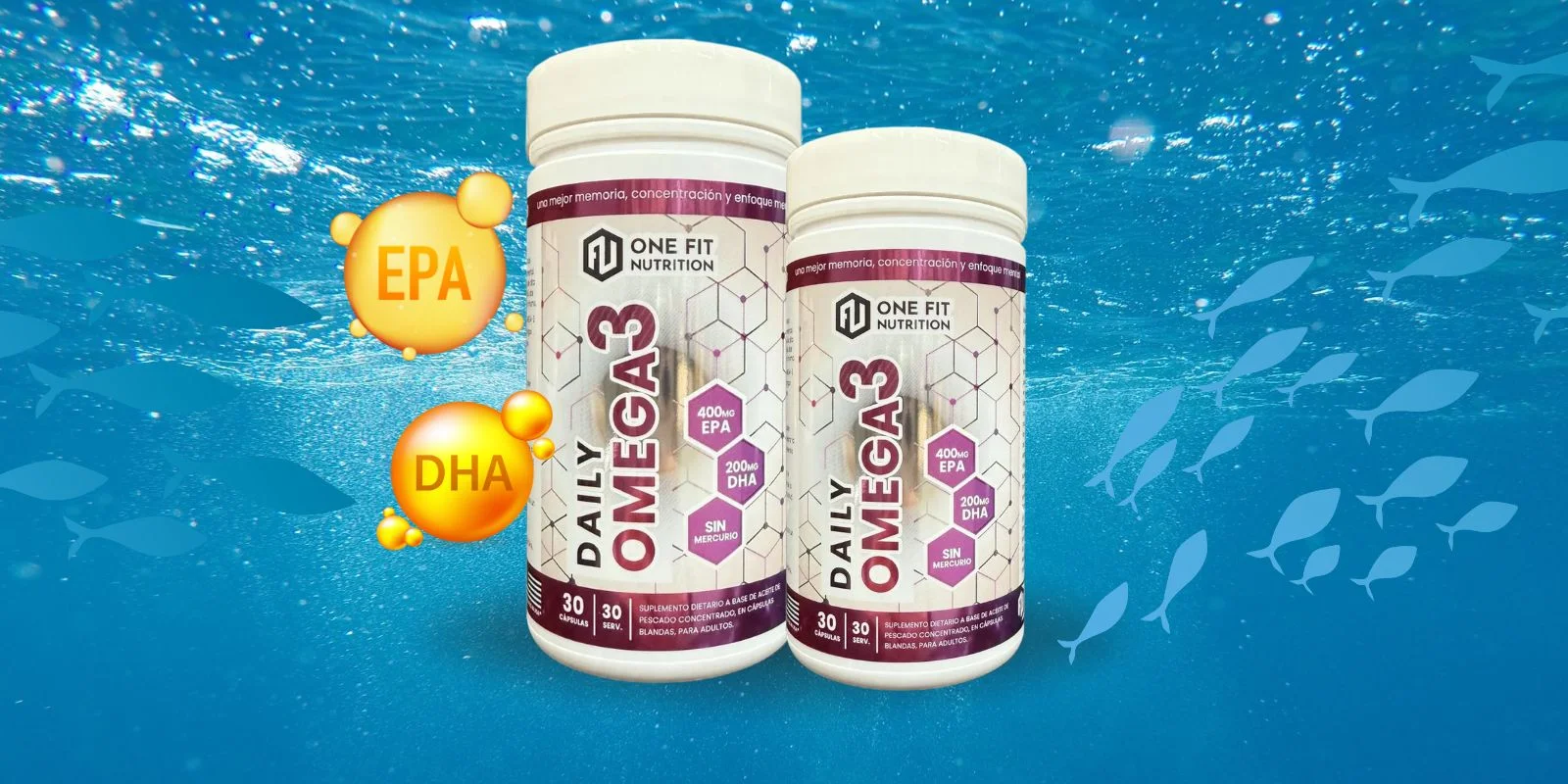 Fish Oil de One Fit: omega 3 puro y sin mercurio | DeMusculos
