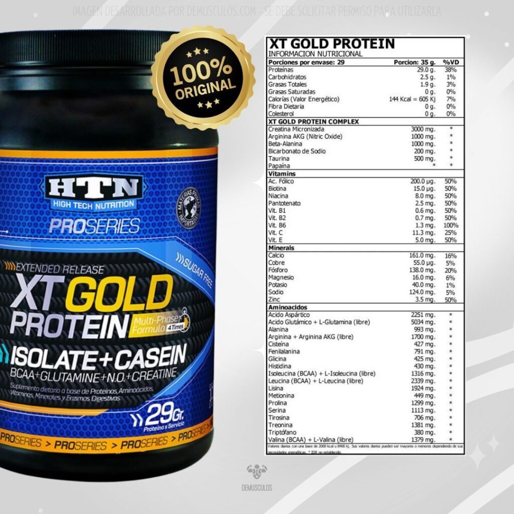 Xt Gold de HTN | Proteína | Rendimiento | Masa | DeMusculos.com