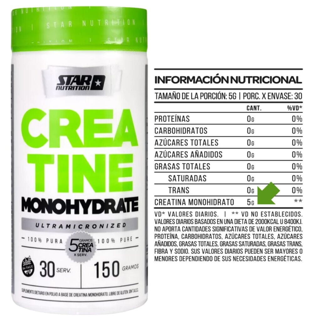 Creatina | 150 grs | Star Nutrition | Masa Muscular | Rendimiento