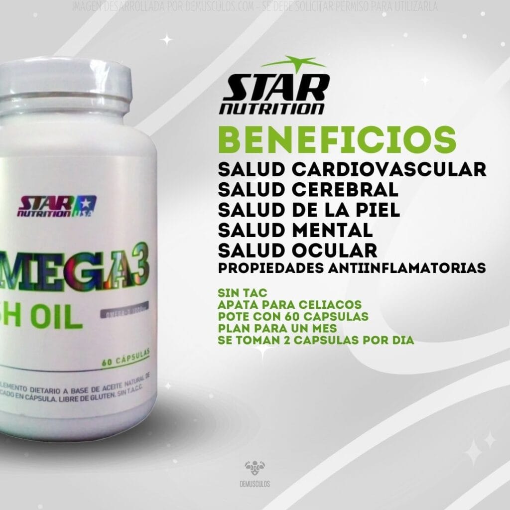 Omega 3 Fish Oil | Aceite de pescado | DeMusculos.com