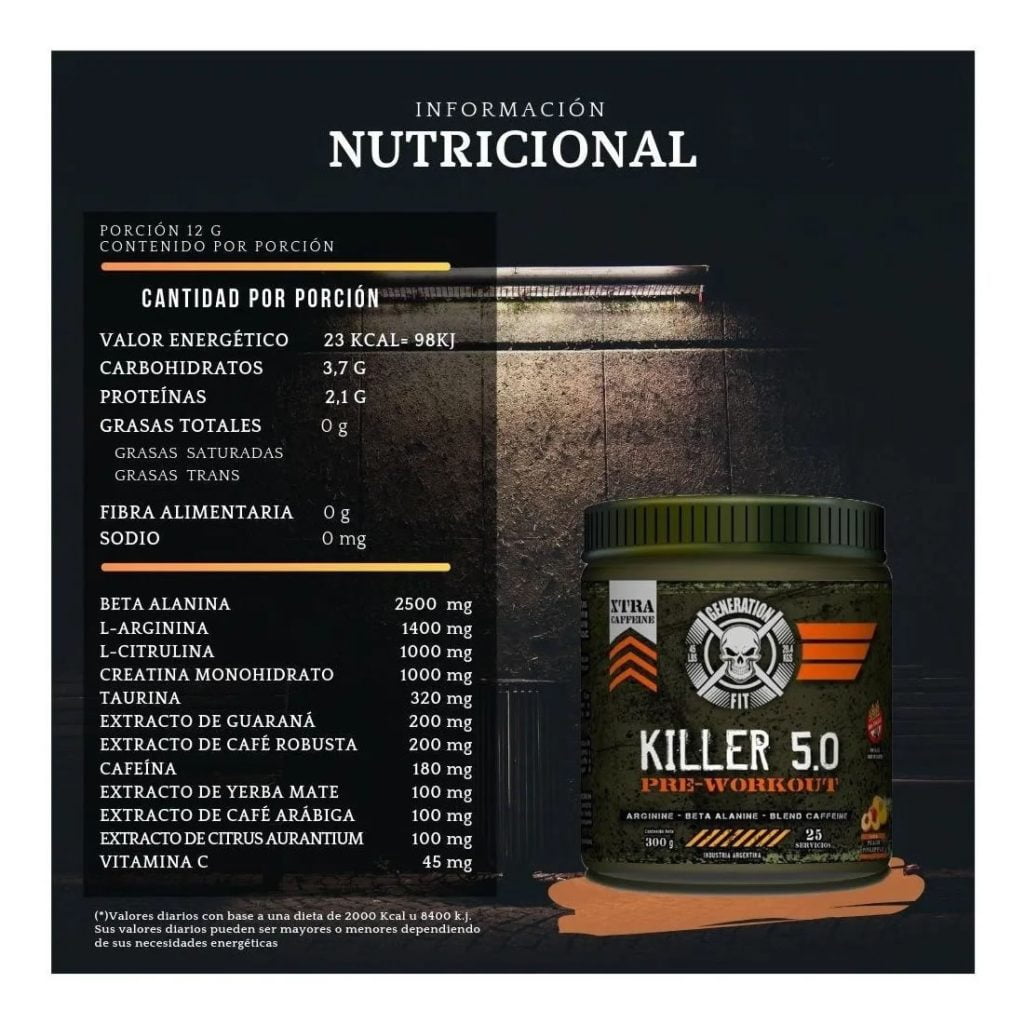 Killer 5.0 | Generation Fit | Pre Workout | DeMusculos.com