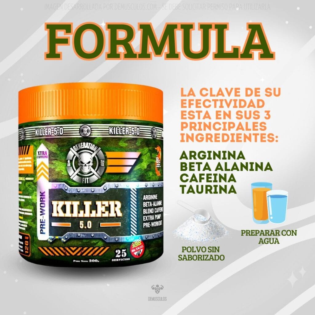 Killer 5.0 | Generation Fit | Pre Workout | DeMusculos.com