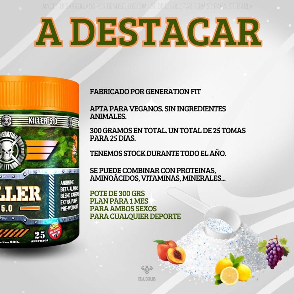 Killer 5.0 | Generation Fit | Pre Workout | DeMusculos.com
