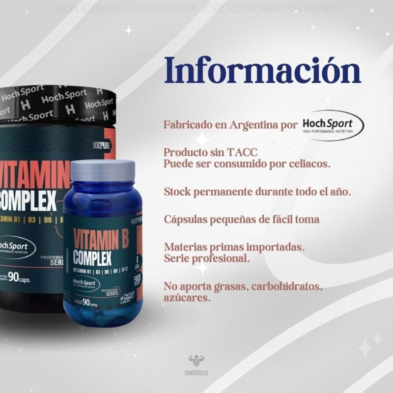 Vitamina B Complex | x60 cápsula | Hoch Sport | Complejo B