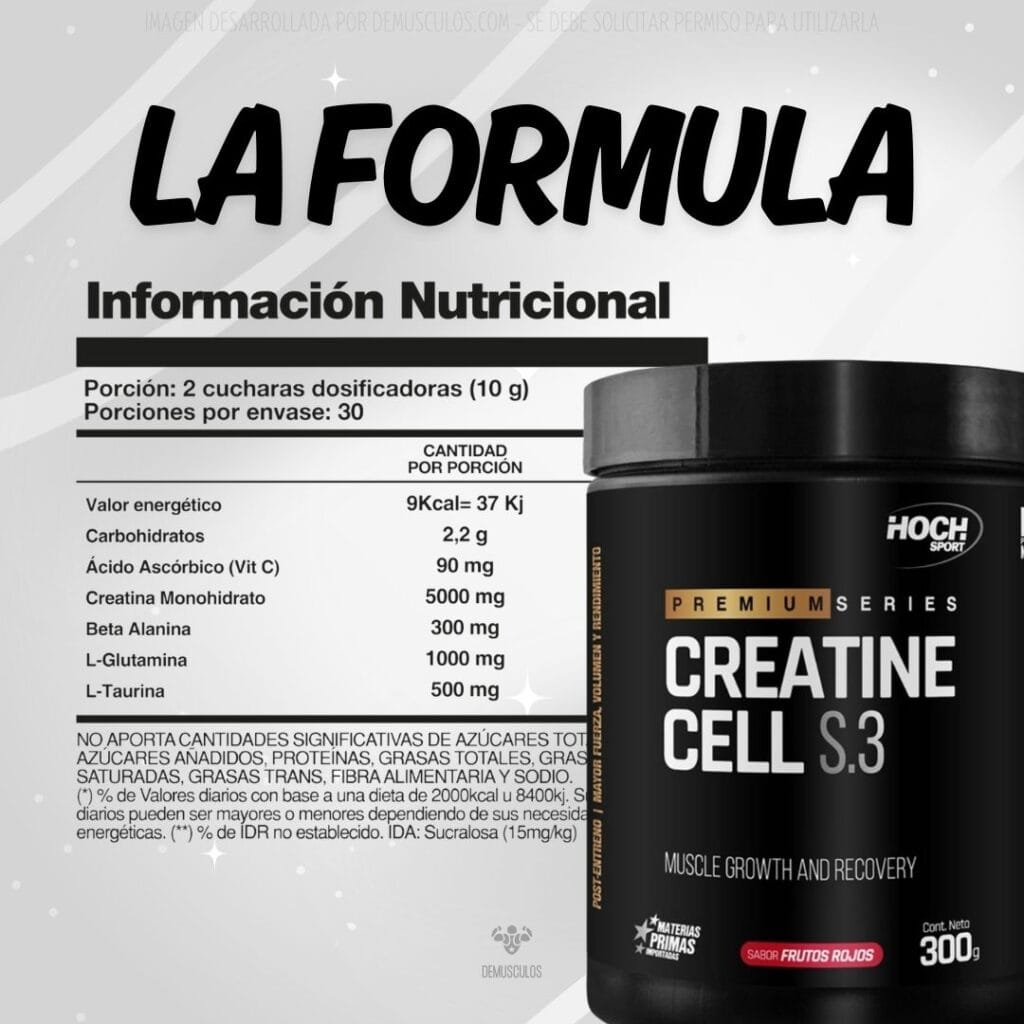 Creatine Cell | 200 grs | Hoch Sport | DeMusculos.com