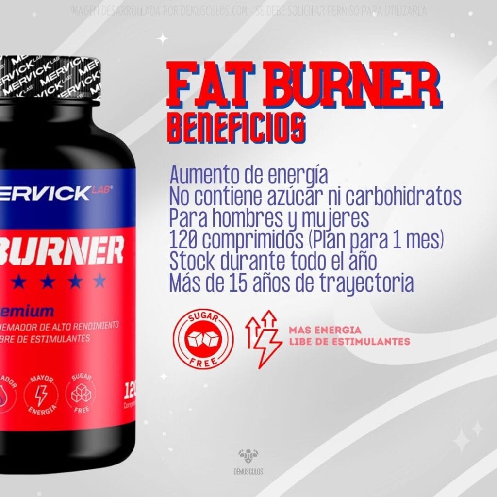 Fat Burner Mervick | Quemador de Grasas | 120 comprimidos