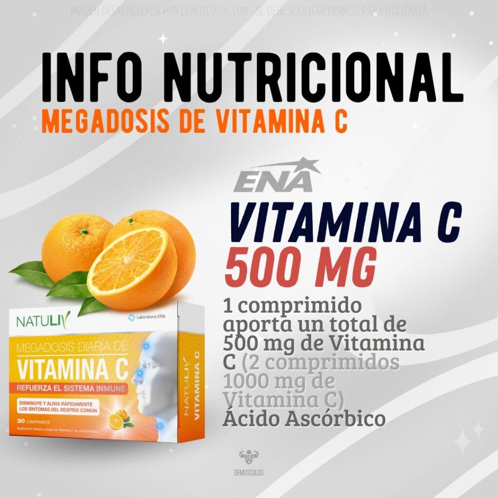 Vitamina C | Natuliv | 30 Comprimidos | DeMusculos.com