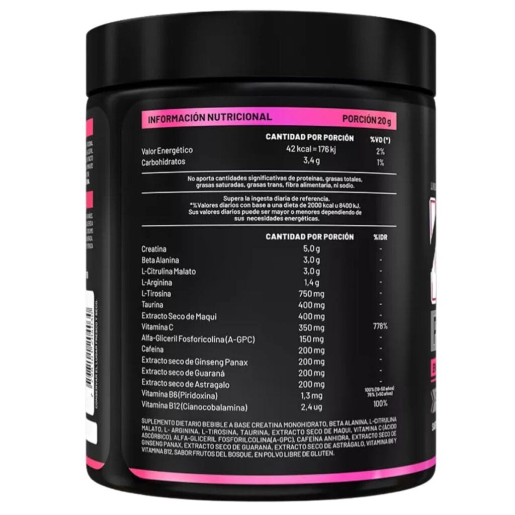 Wild | Pre Workout | 400 grs | Gentech | DeMusculos.com