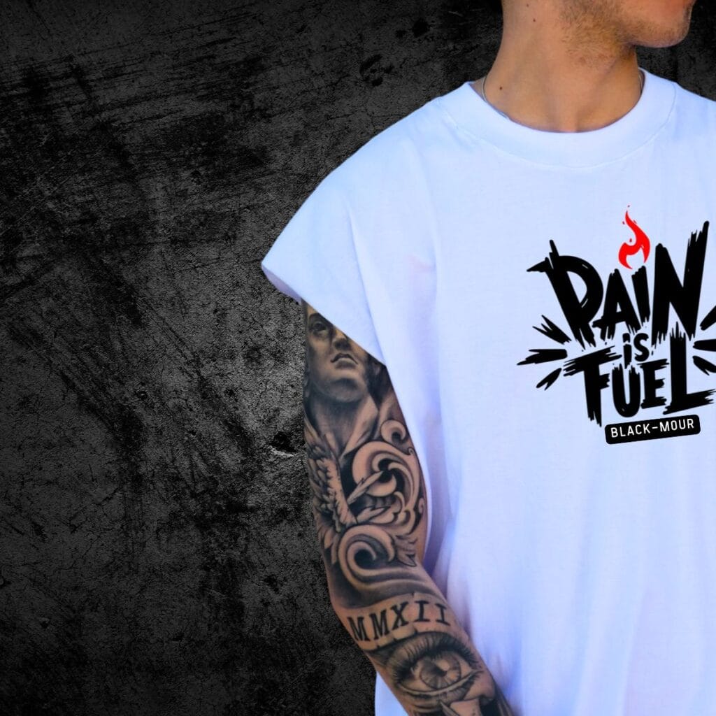 Musculosa Blanca Oversize | Black Mour | Indumentaria Deportiva